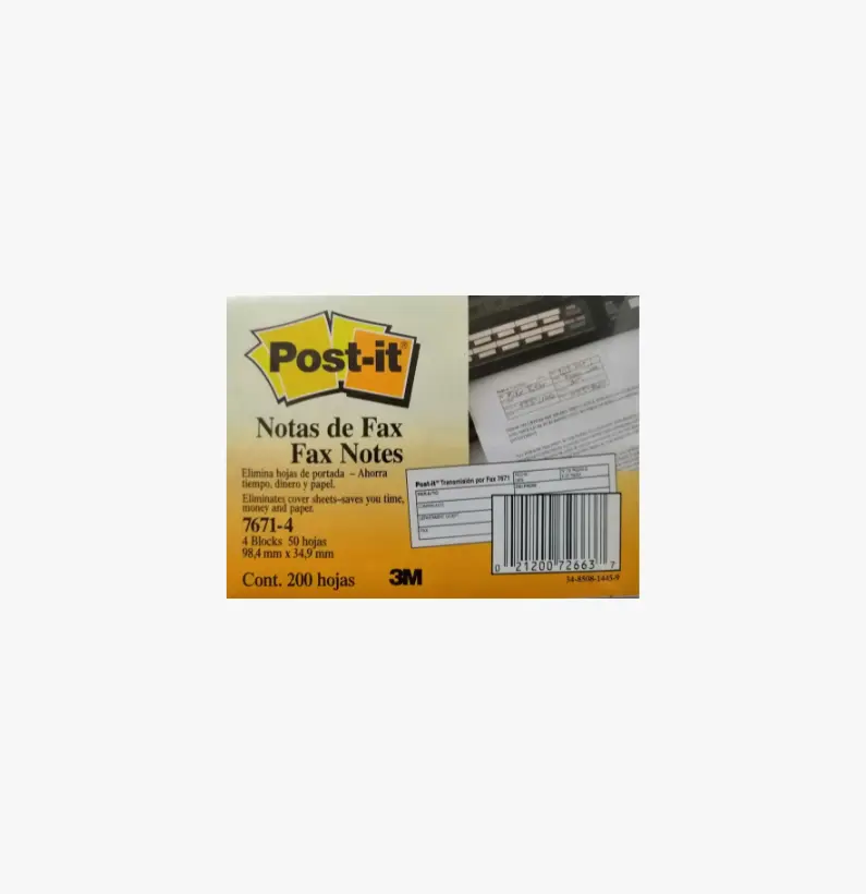 Post-it 7671-4 fax notes | Ofideusa