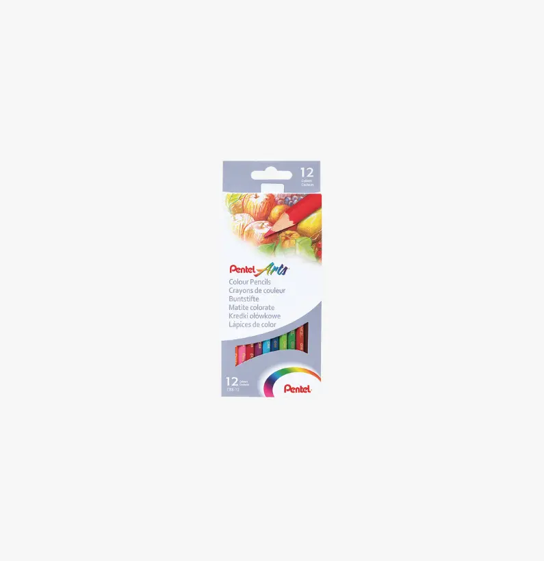 Lápiz de color Pentel 12 pz | Ofideusa | Escolar